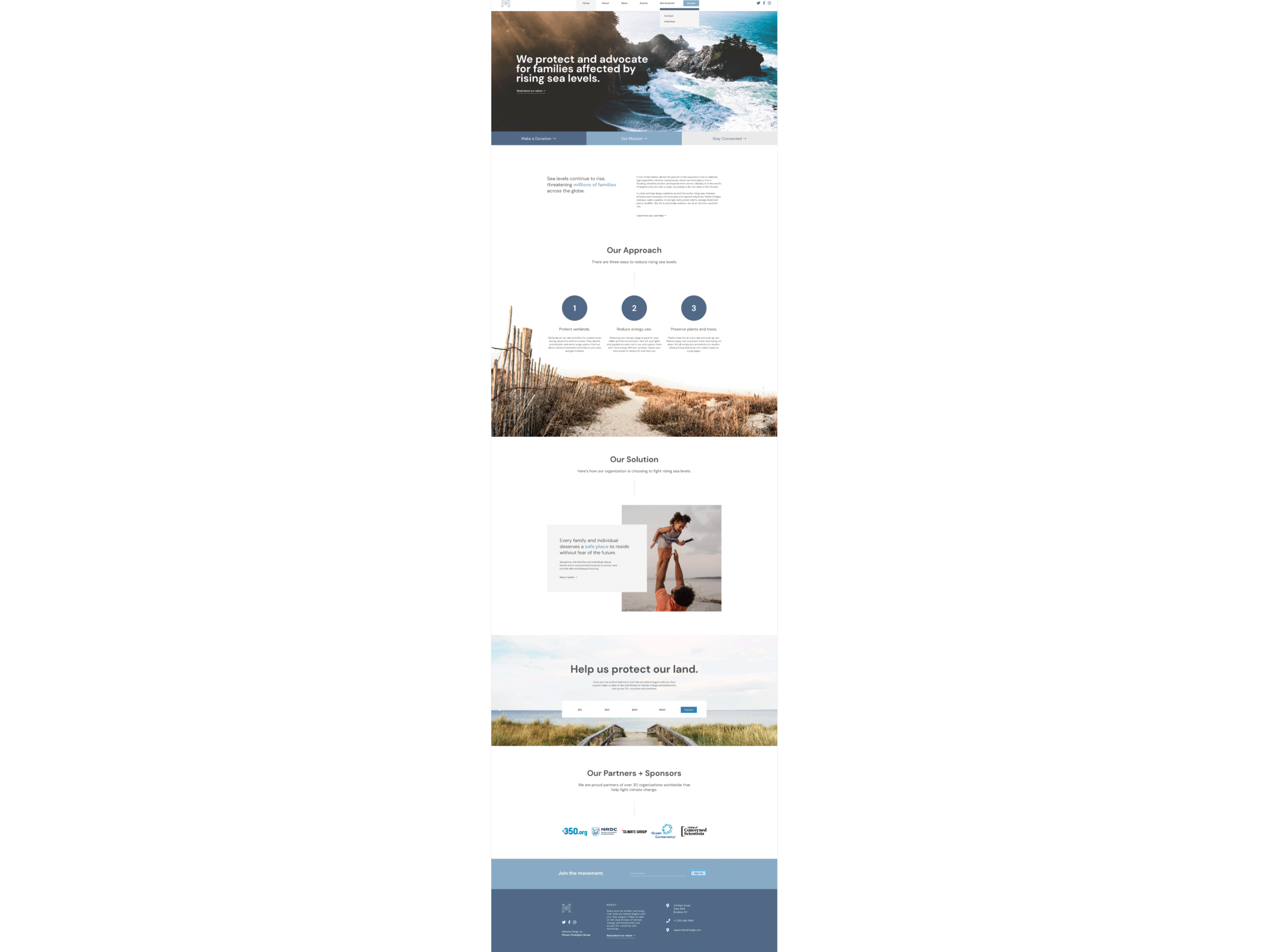 Non-profit Starter Theme by Mosaic Strategies Group