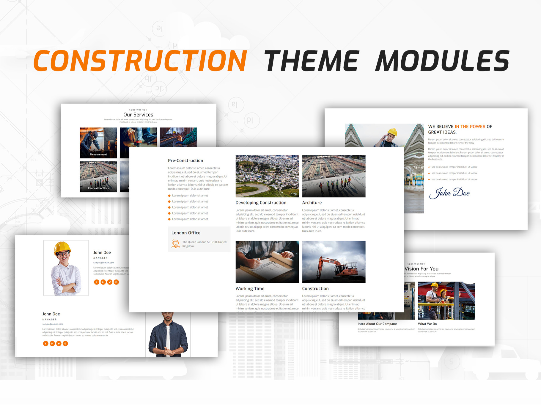 Construction Theme by Pennyblack Templates