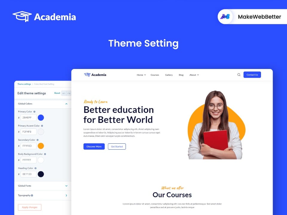 Academia Theme by MakeWebBetter
