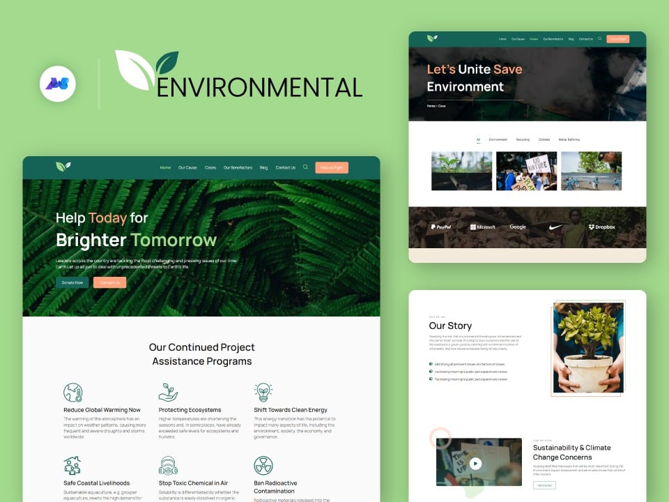 Environmental Theme by MakeWebBetter