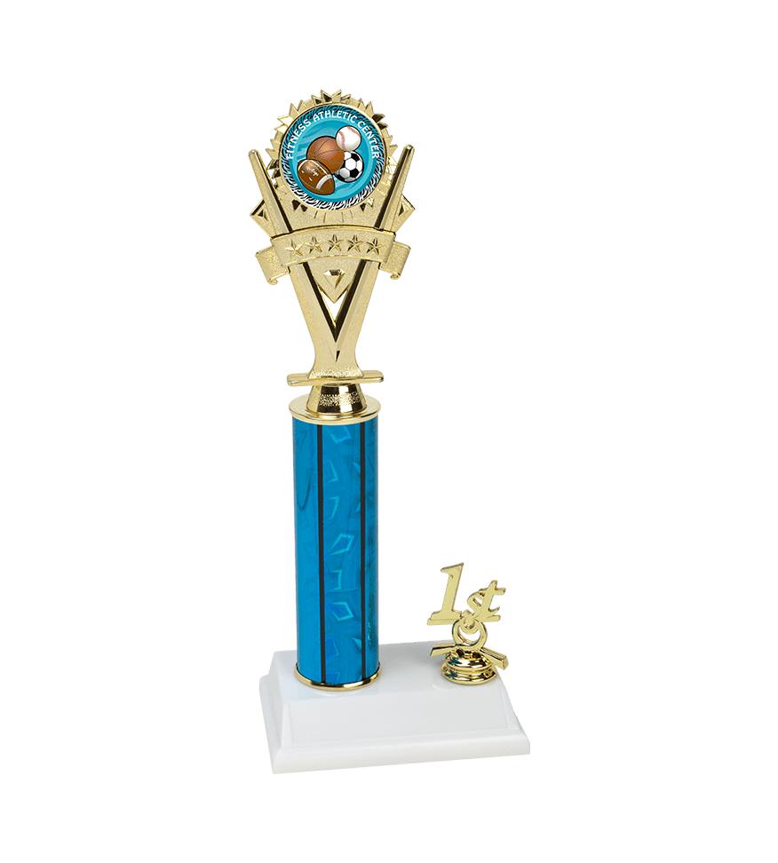 Column Trophy w/ Insert & Trim Figure | Maxwell Medals & Awards