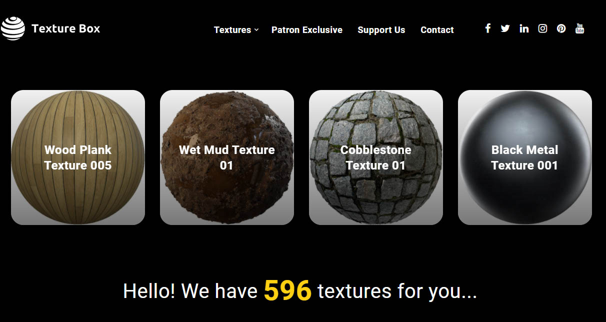 Sites de textures gratuites de rendu 3D