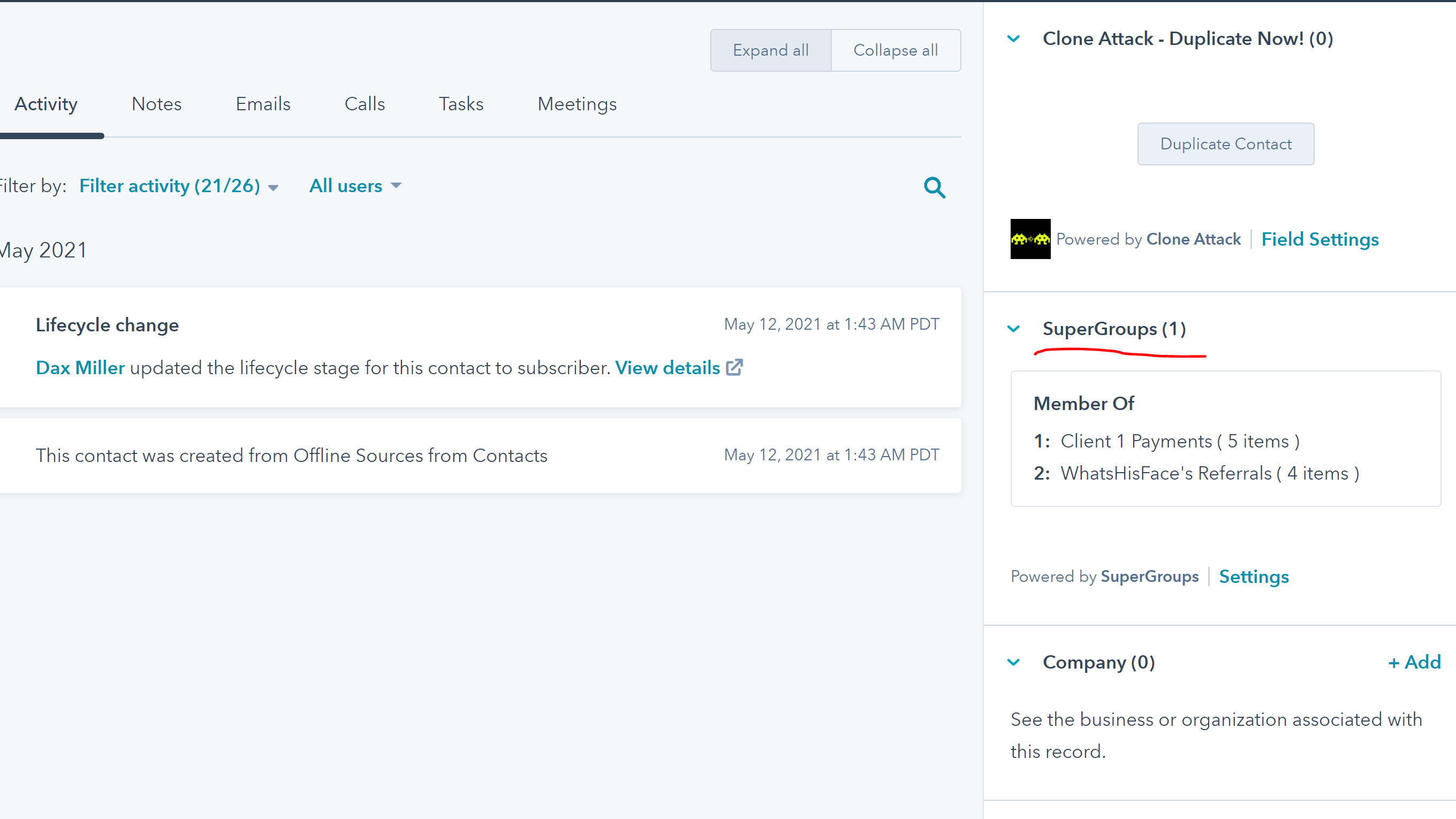 SuperGroups HubSpot Integration | Connect Them Today